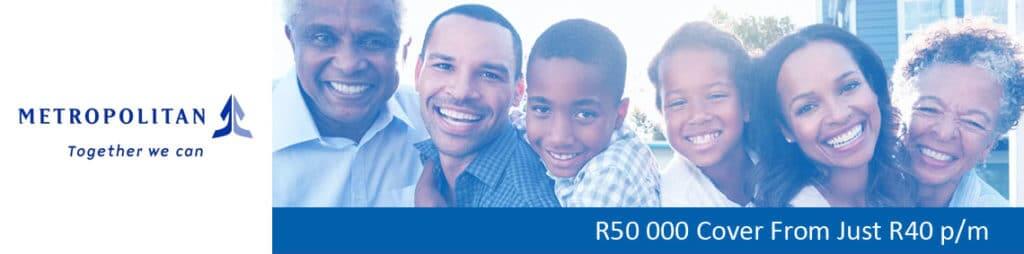 💙 Metropolitan Funeral Cover Quote | From just R40 p/m | No Medicals 💙